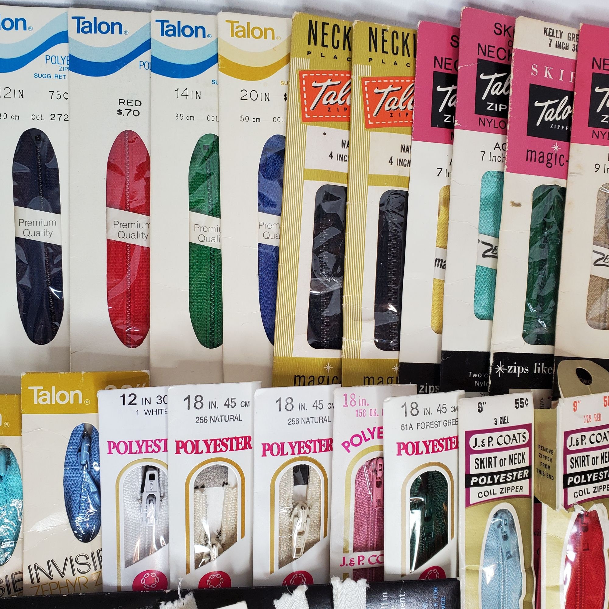 50 NEW Vintage Zippers Talon J&P Coats Unique Misc Sizes - Etsy