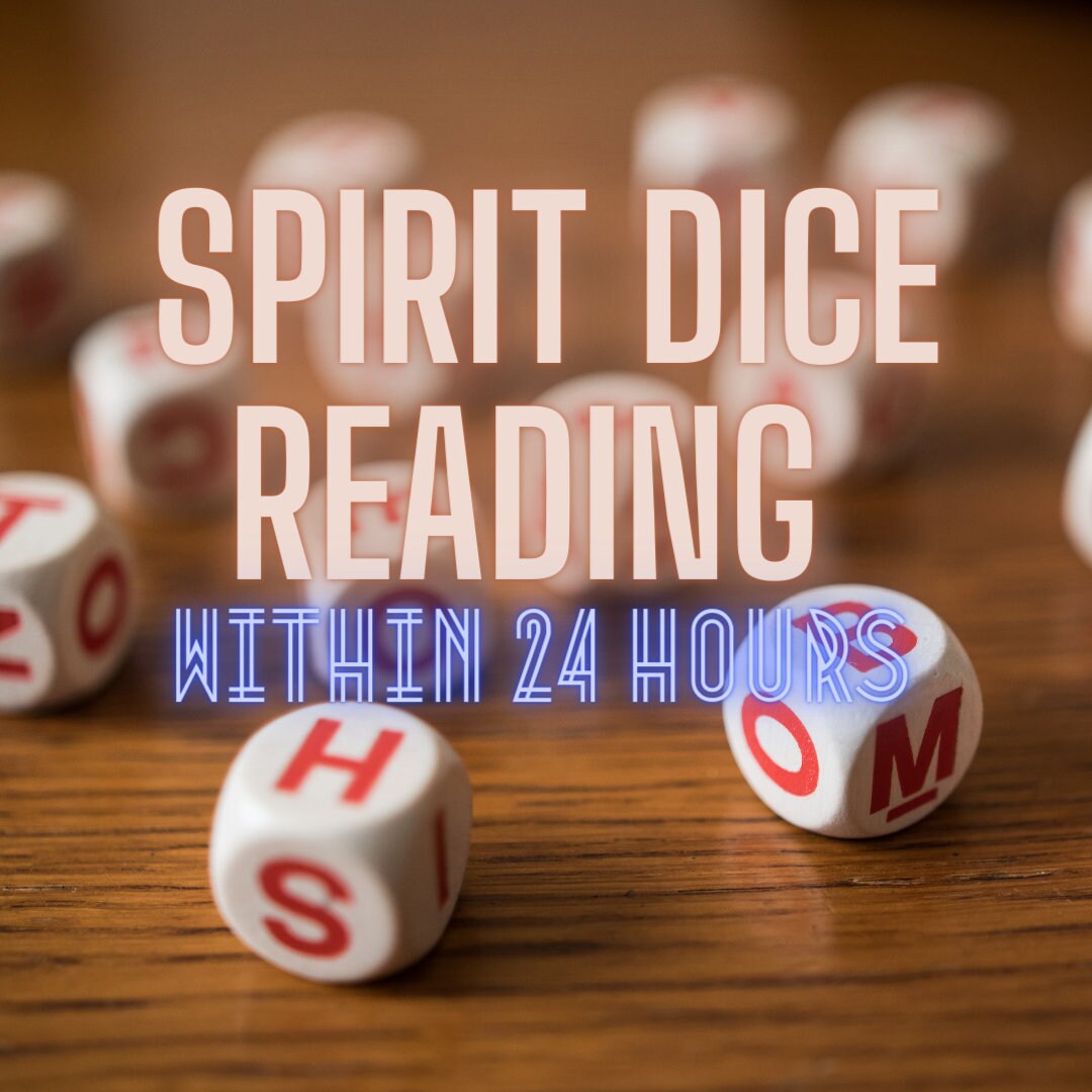 SPIRIT DICE READING- Words From Spirit (within 24 Hours) - Etsy