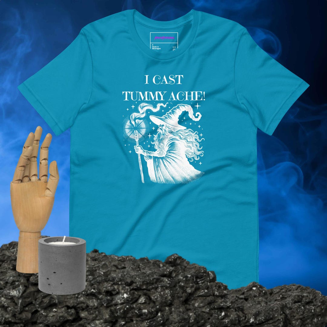Wizardcore I Cast Tummy Ache Shirt - Etsy