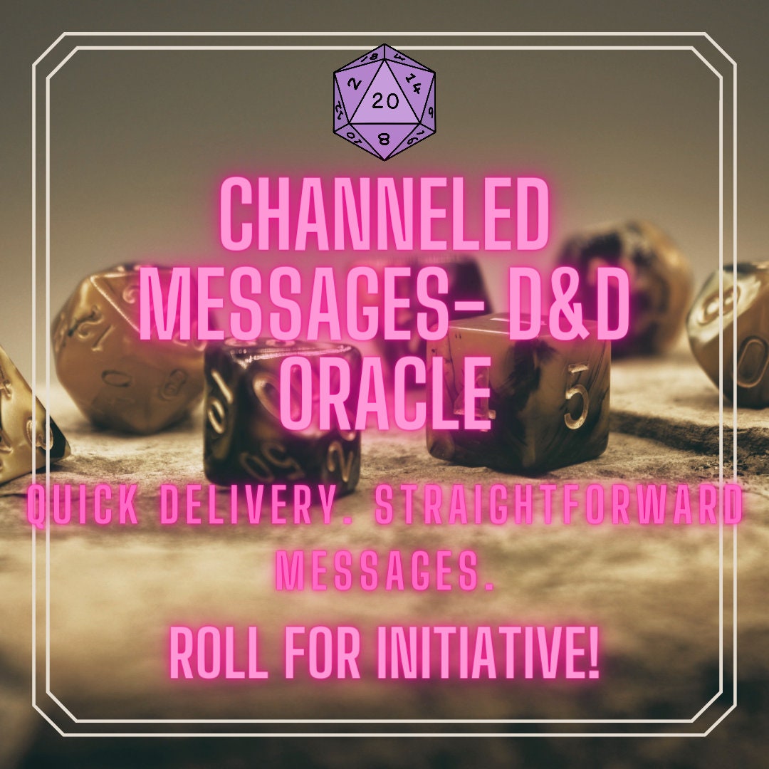 Channeled Messages- Dungeons and Dragons Oracle. QUICK DELIVERY! - Etsy