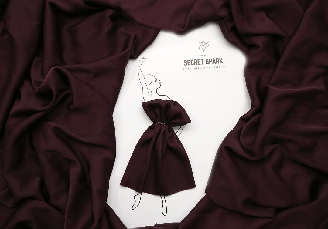 Blackberry Soft Matte Silk Satin,icon Premium Black Berry Silk Material ...