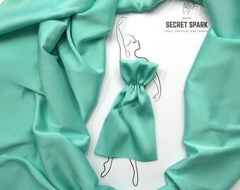 Mint Soft Silky Satin Hi Quality 1 Way Stretch for Pillows, Sheets ...