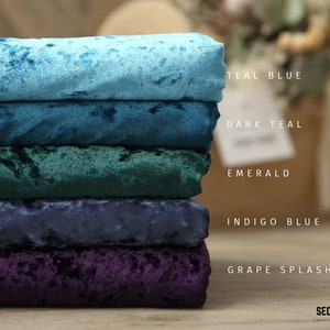 Dark Red Velvet Fabric by the Yard, Lux Red Velour Fabric With Stretch ...