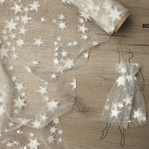 Glitter Star Tulle - Etsy