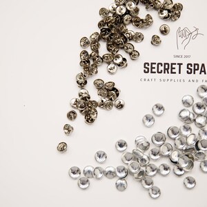 DIY Metal Chrome Buttons Base Buttons Diy Self Cover - Etsy