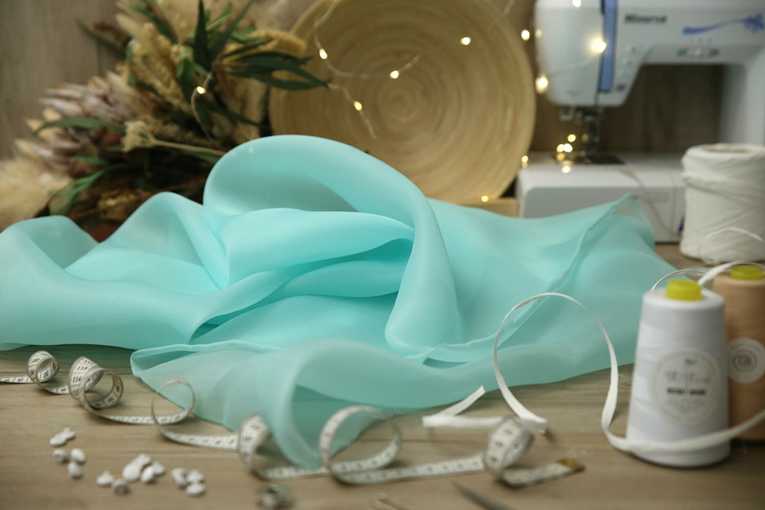 3m Width elite Mint Matte Organza by the Yard - Etsy