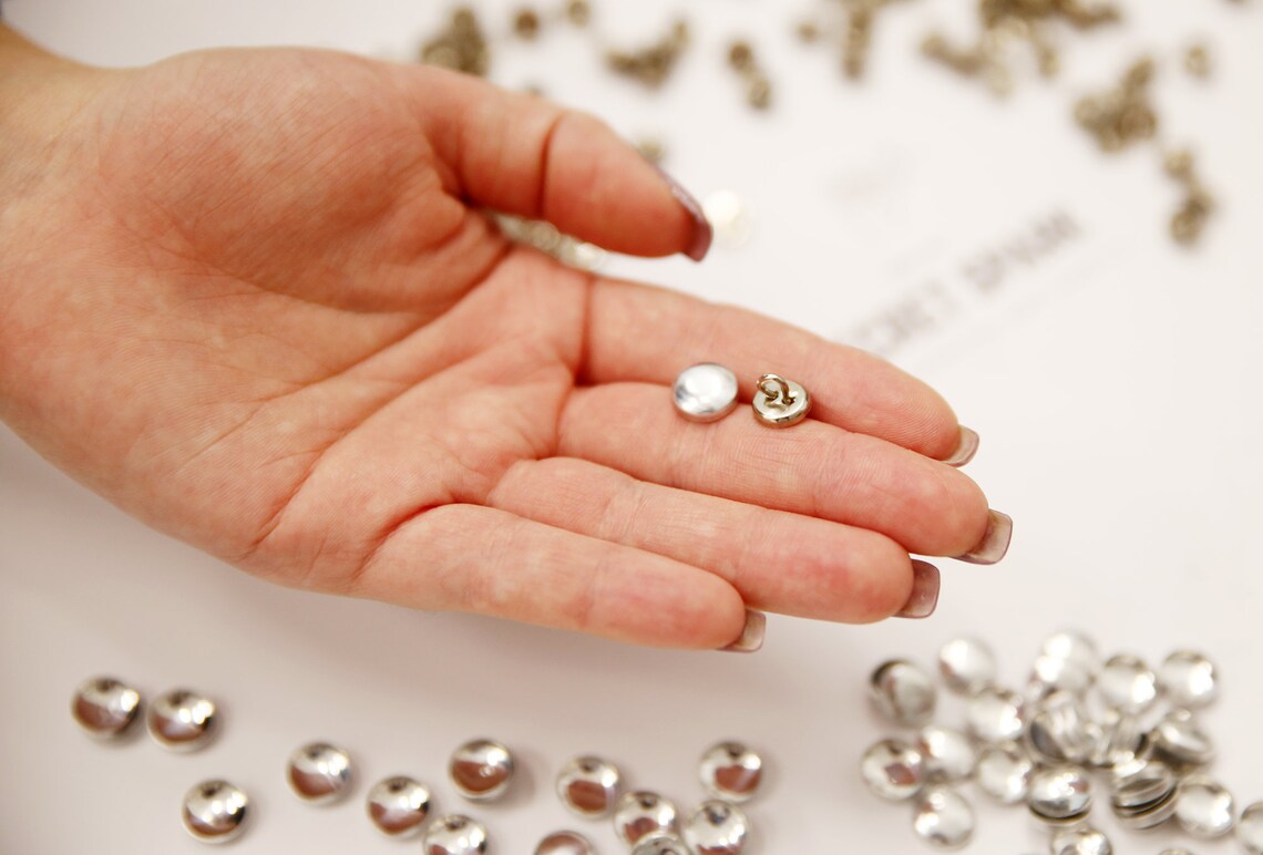 DIY Metal Chrome Buttons Base Buttons Diy Self Cover - Etsy
