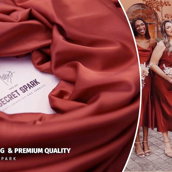 Linen Rust Fabric - Etsy