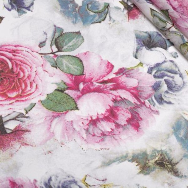 Printed Chiffon Fabric - Etsy