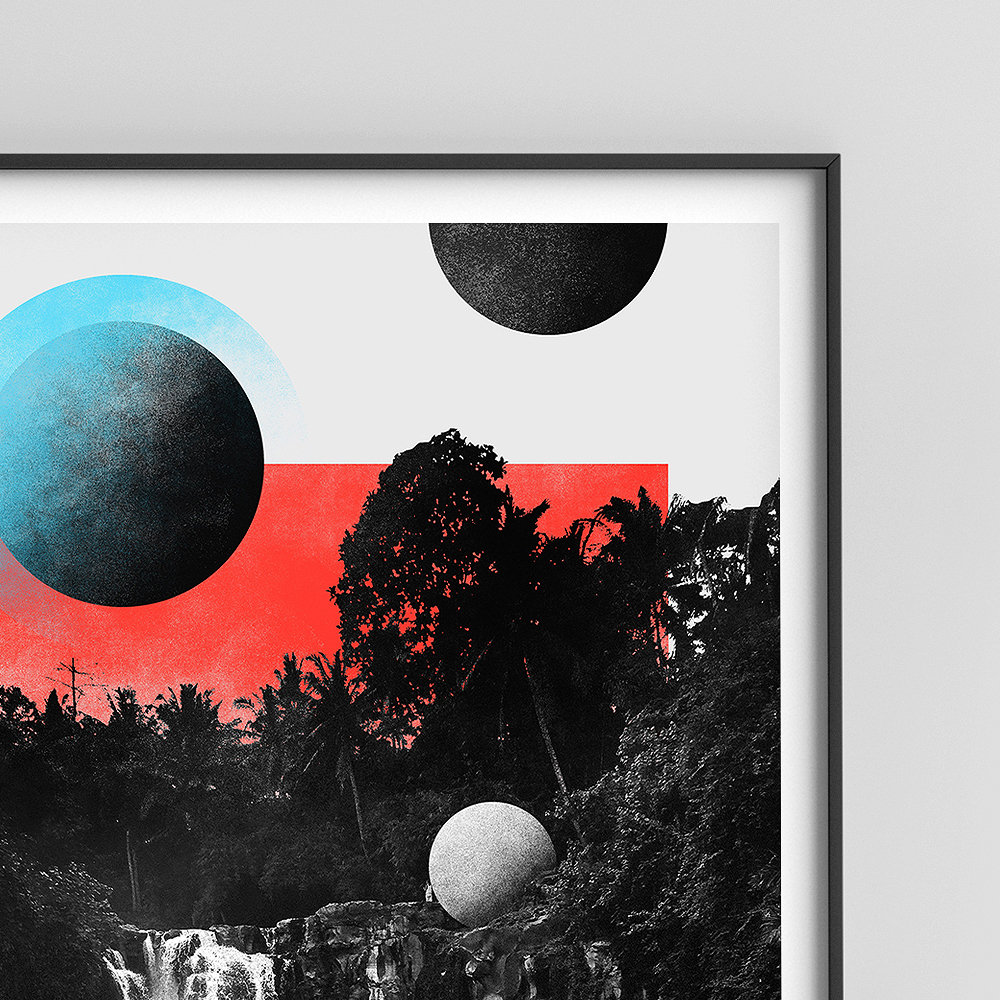 NATURALEZA ESPACIO, Arte abstracto de la pared, Planetas creativos ...