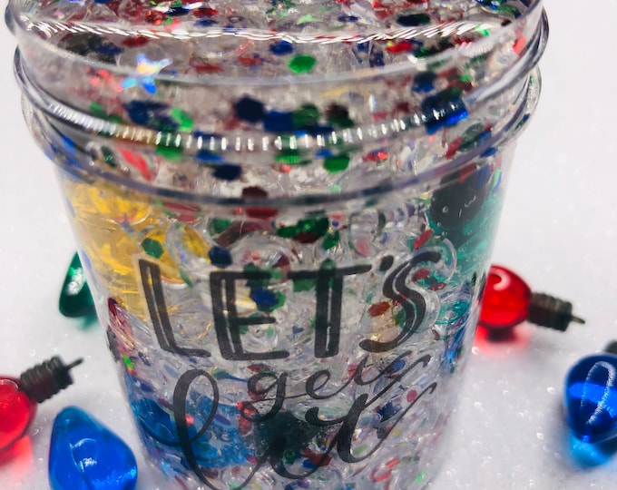 Lets Get Lit Fishbowl Slime Beaded Slime Charm Slime - Etsy