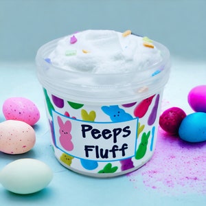 Peeps Fluff Slime ~ DIY Slime ~ Easter Slime - Etsy