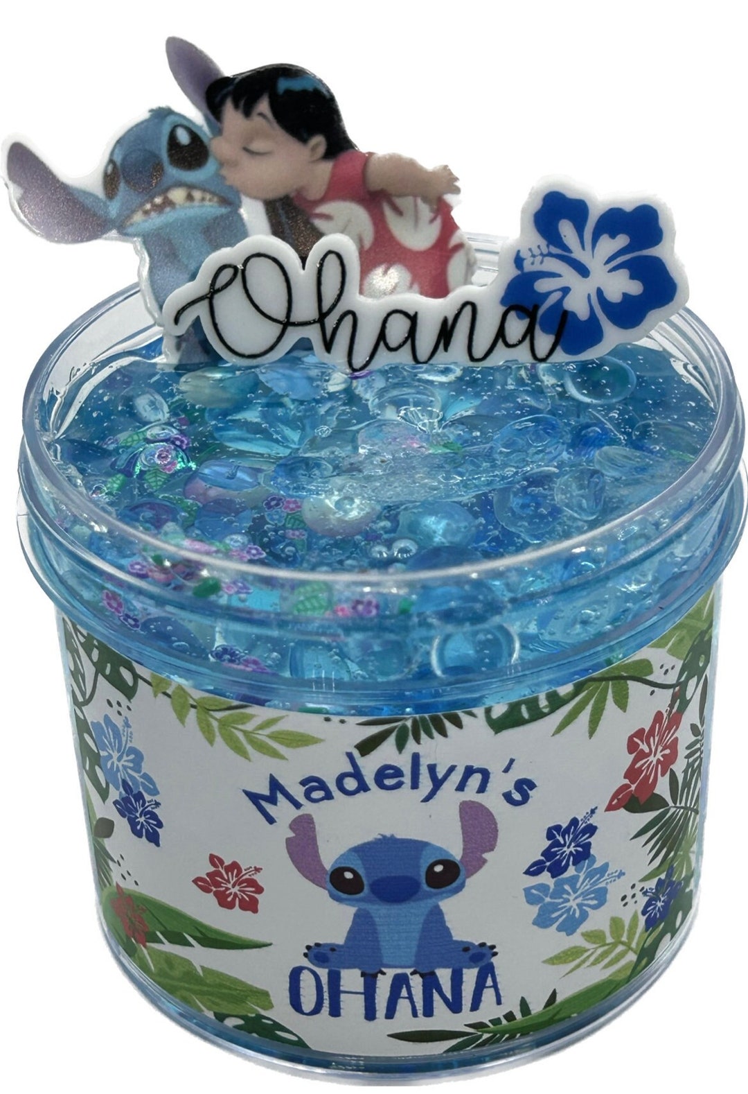 Madelyn’s Ohana ~ Stitch Slime ~scented Slime ~ Charm Slime - Etsy