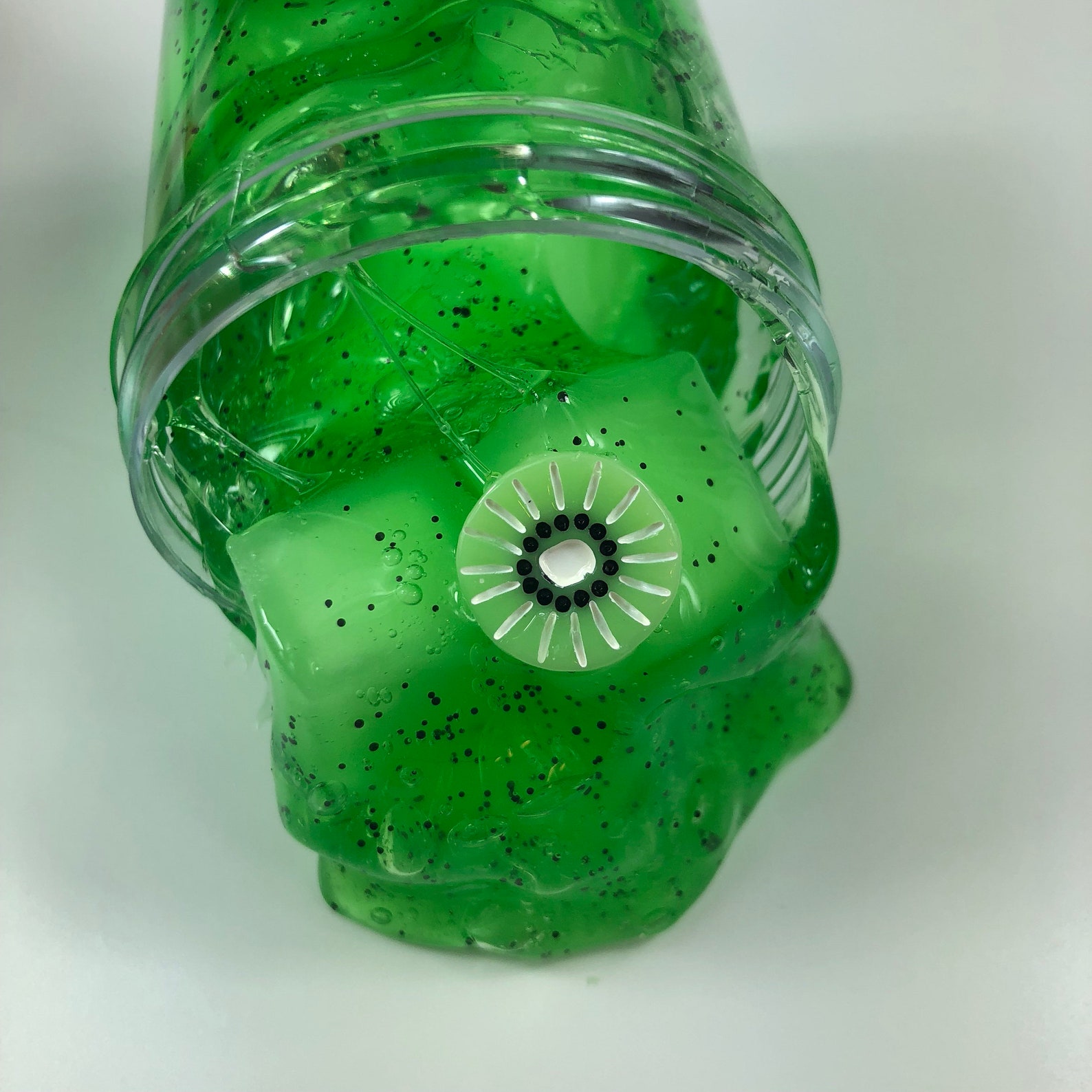 Kiwi Jelly Cube Slime Cube Slime Scented Slime Clear - Etsy