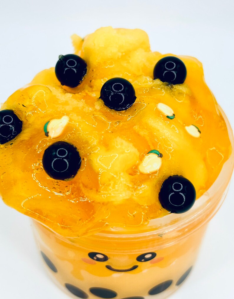 Mango Frozen Boba Slime Icee Slime Jelly Slime Charm - Etsy