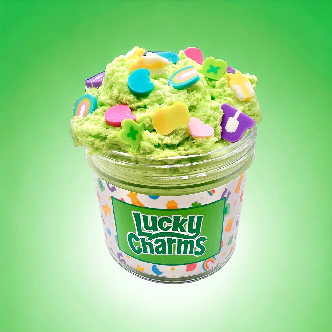 Lucky Charms Cloud Creme Slime Scented Slime Cloud Slime Charm Slime - Etsy
