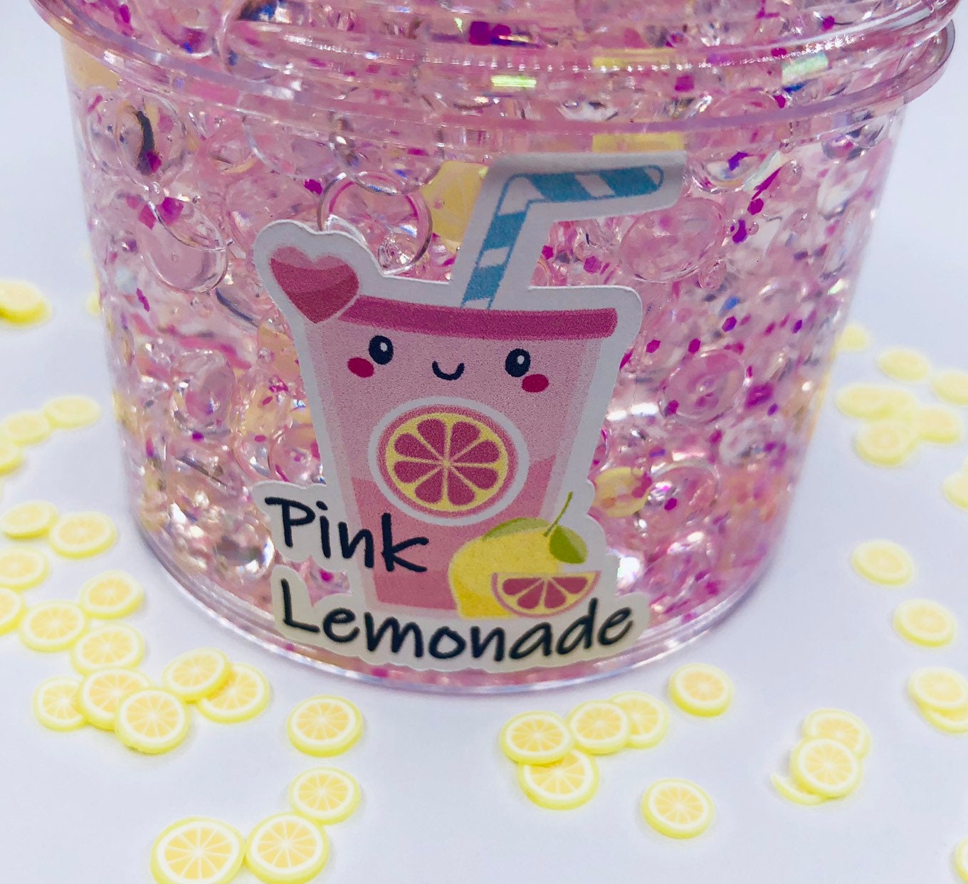 Pink Lemonade Scented Fishbowl Slime charm slime fishbowl | Etsy