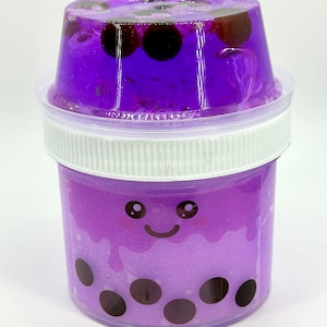 Sour Grape Frozen Boba Slime ~ Icee Slime ~ Jelly Slime ~ Charm Slime ...