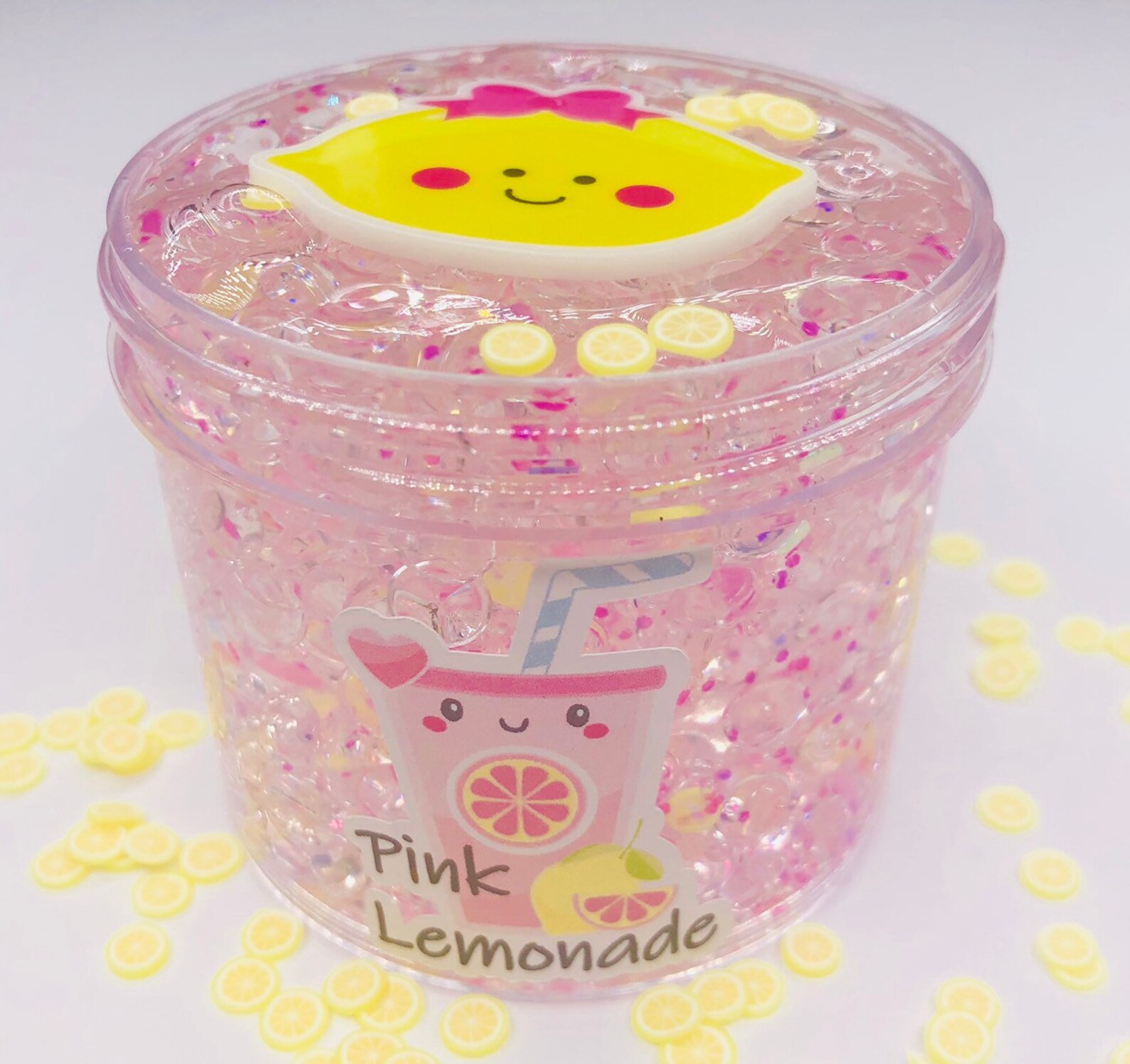 Pink Lemonade Scented Fishbowl Slime charm slime fishbowl | Etsy