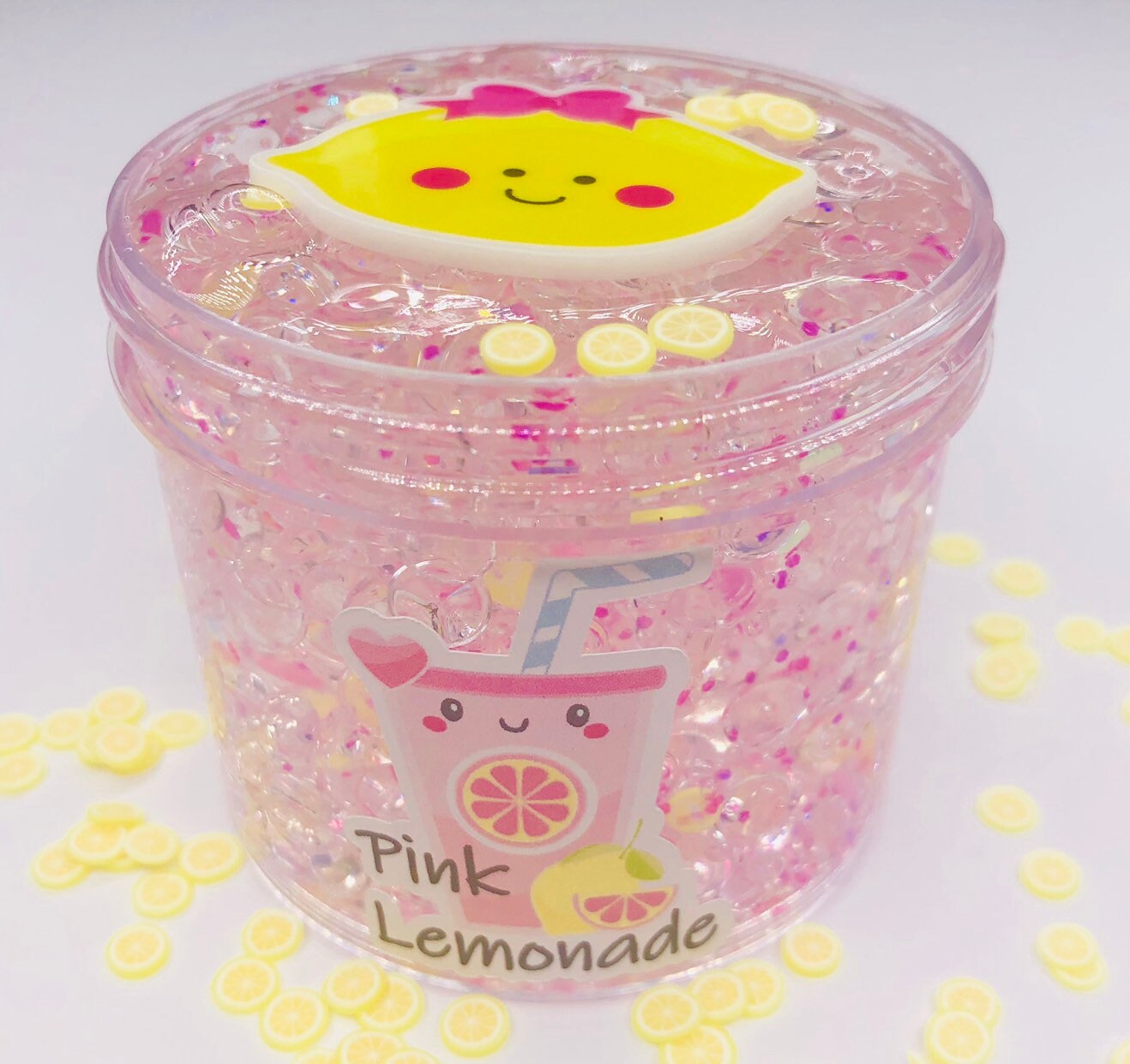 Pink Lemonade Scented Fishbowl Slime charm slime fishbowl | Etsy