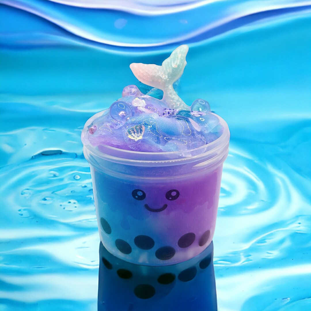 Mermaid Frozen Boba Slime ~ Icee Slime ~ Jelly Slime ~ Charm Slime - Etsy