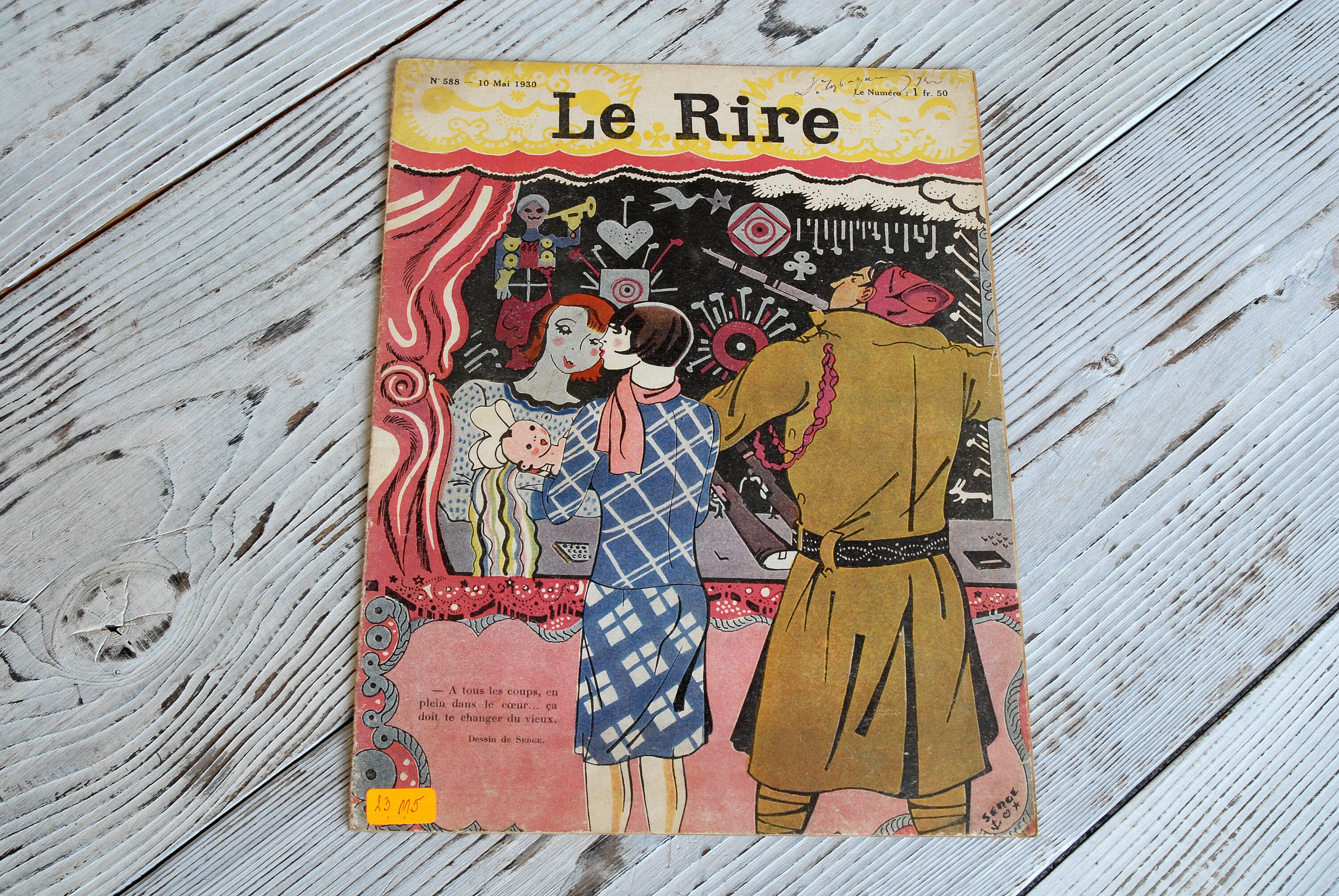 Gift Idea Great Illustrator LE RIRE Vintage French Magazine 1930 Art ...