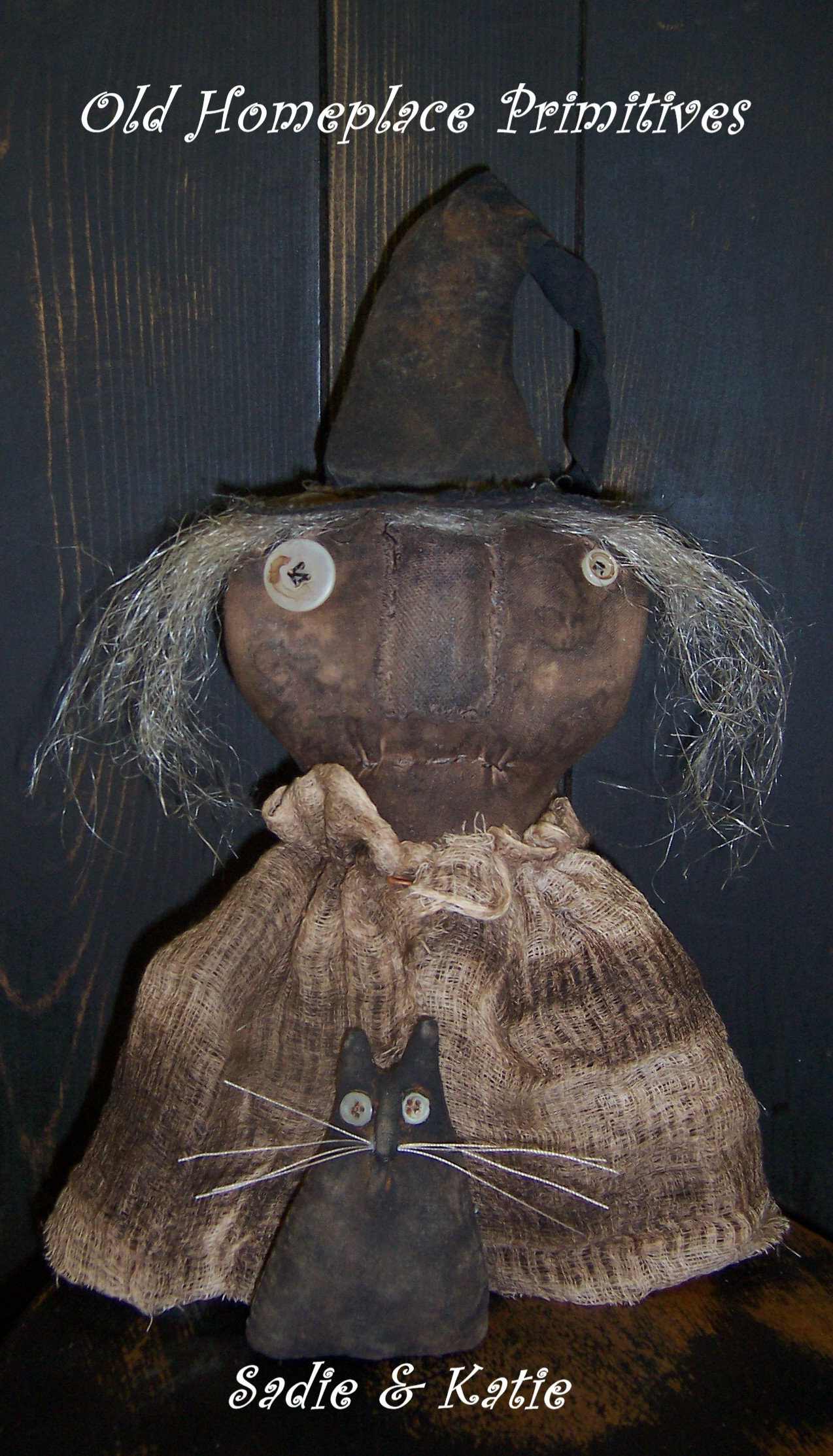 Primitive Witch Doll Pattern, Halloween Decor (PDF Pattern) - Etsy