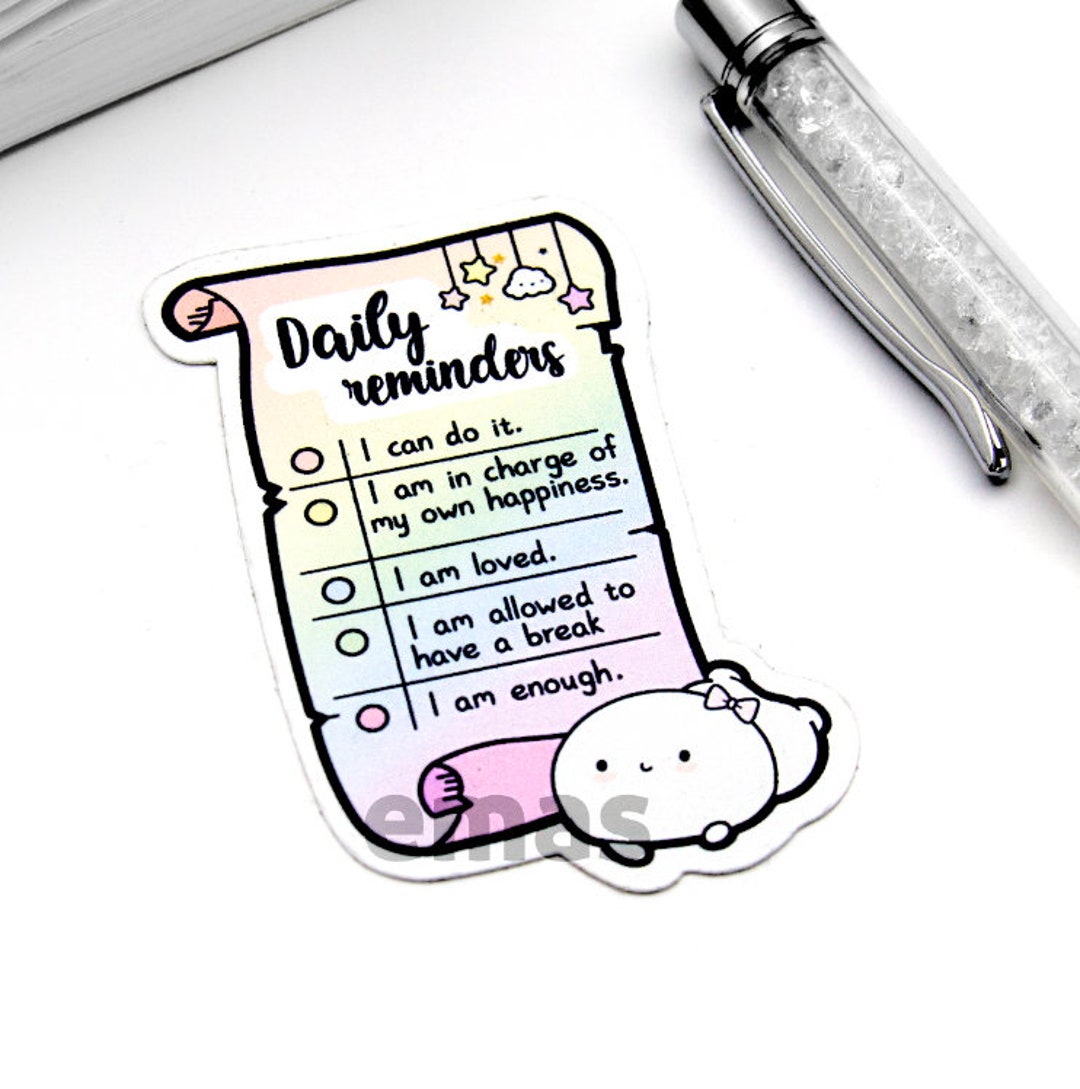 Daily Reminders Beanie Rainbow Die Cut - Etsy