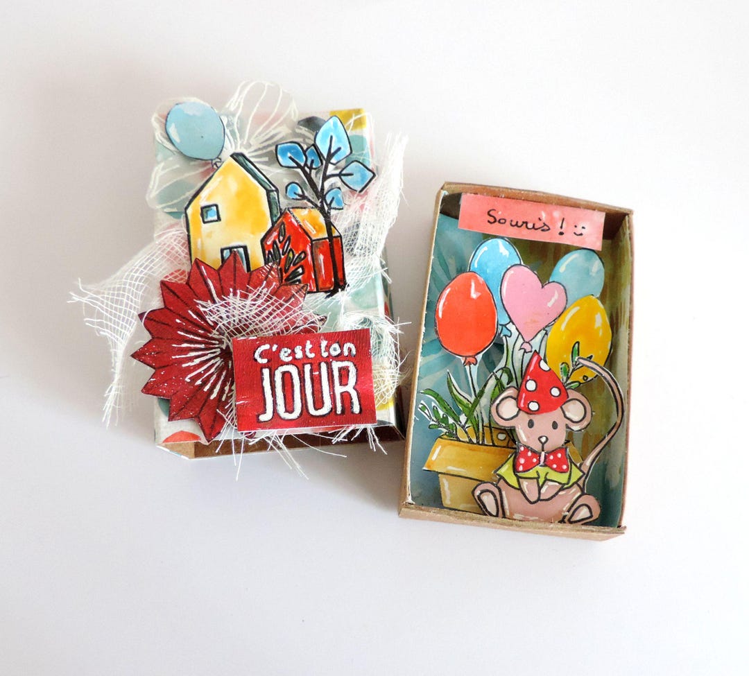 Message Box, Birthday Diorama, Mouse! - Etsy