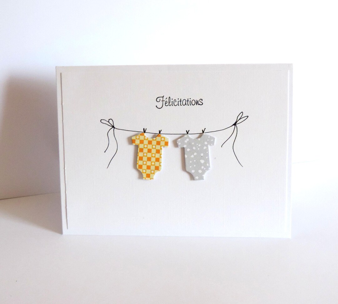Baby Card, Congratulations on the Birth of Twins. Greeting Card for New ...