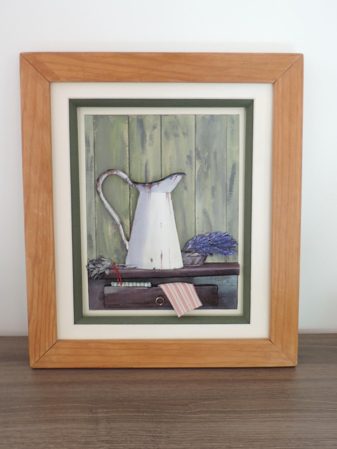 3D Frame, Provence Theme Wall Decoration, Lavender, Handmade Frame. - Etsy