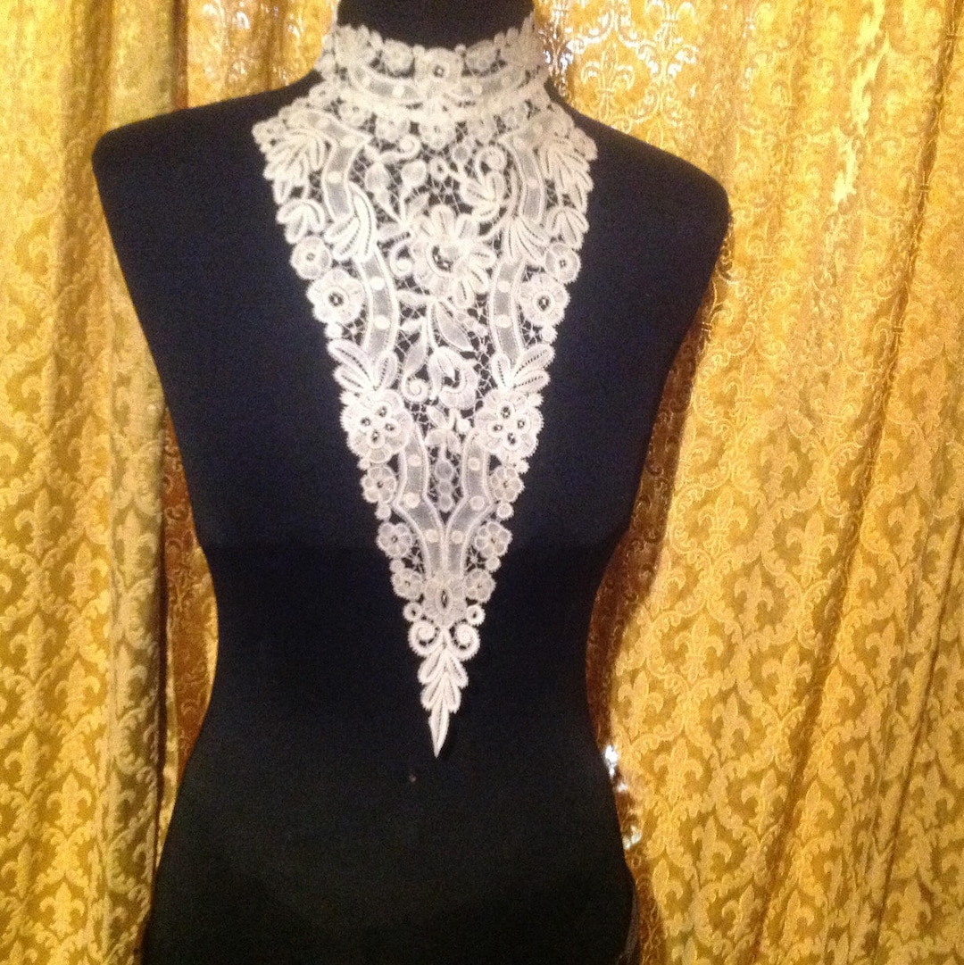 Old Guimpe in Bobbin Lace, Handmade. - Etsy