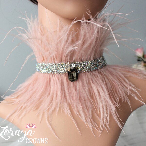Feather Choker - Etsy
