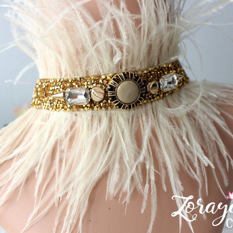 Feather Choker - Etsy