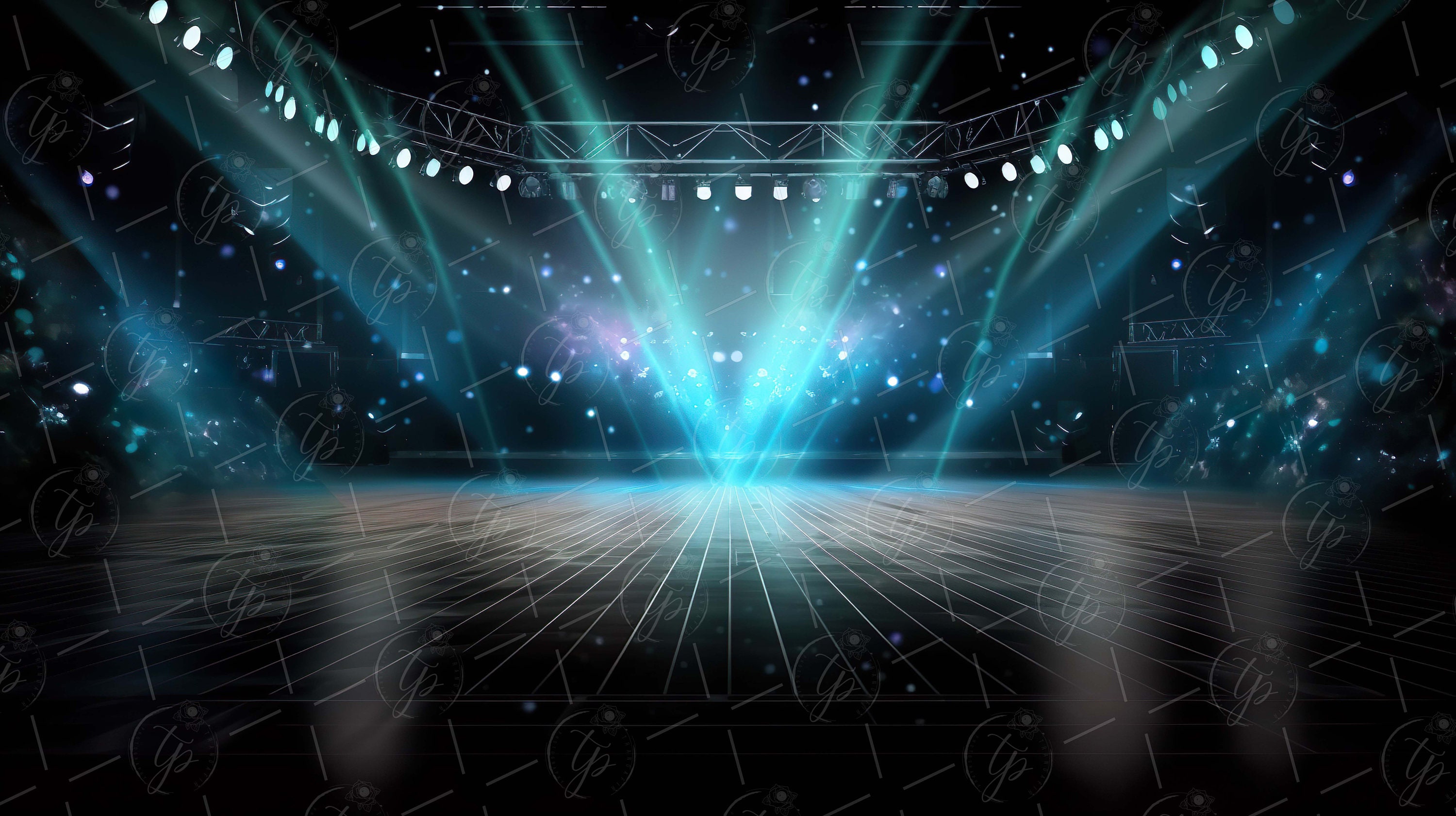 Dance Stage Background Dance Floor Background Disco Digital Backdrop ...