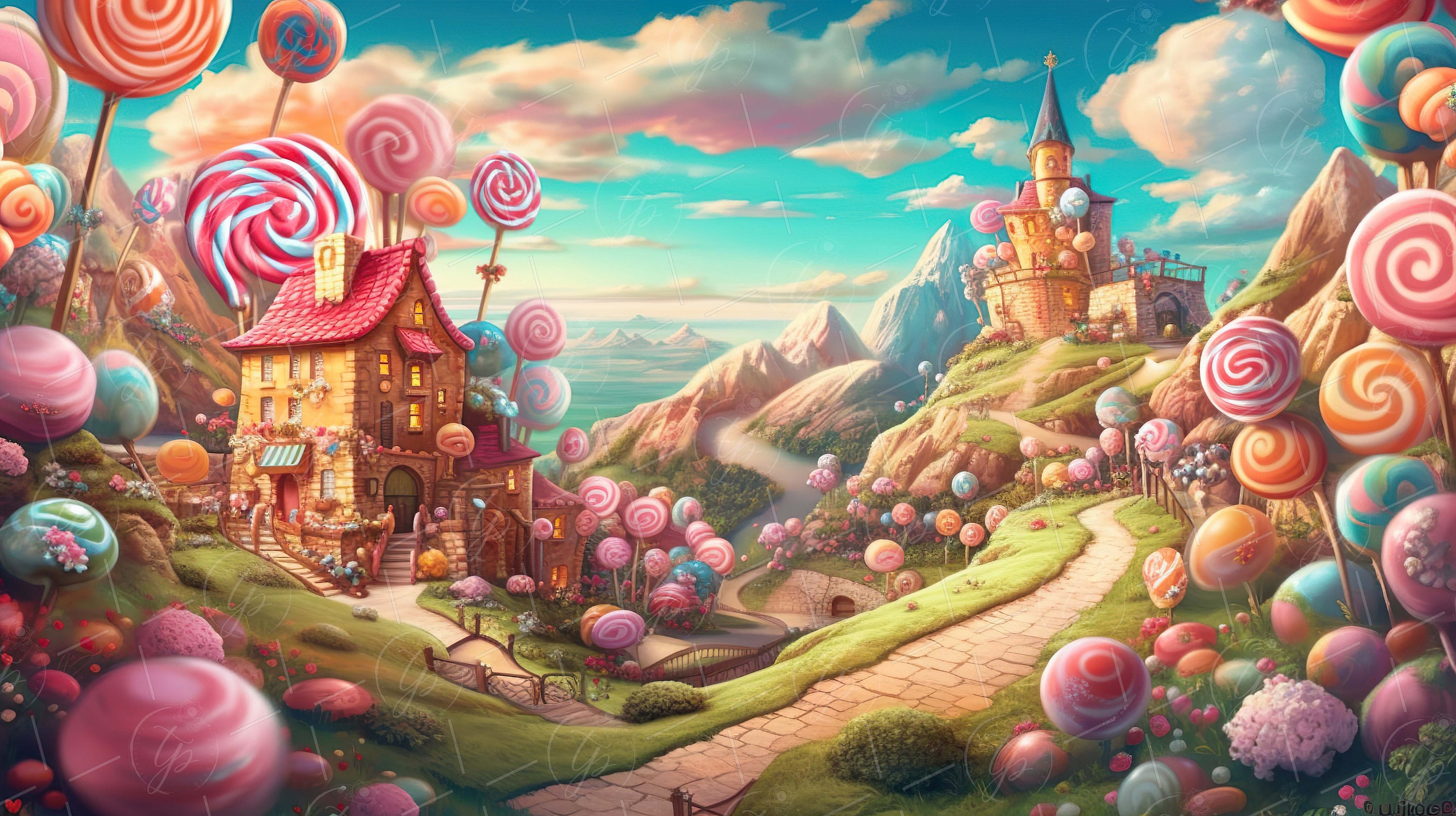 Candy Wonderland Background
