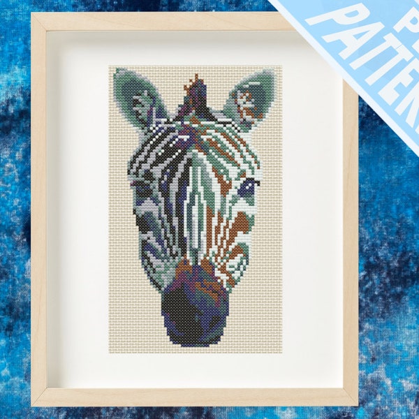 Zebra Cross Stitch - Etsy