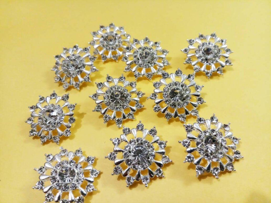 Silver Handcrafted Indian Buttons: Embellishment, Decorative (2 Pcs) - Etsy