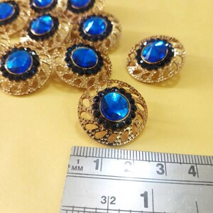 Indian Stone Button,golden Handcrafted Button,embellishment Button ...