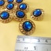 Indian Stone Button,golden Handcrafted Button,embellishment Button ...