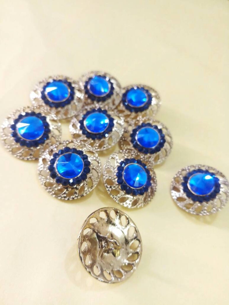 Indian Stone Button,golden Handcrafted Button,embellishment Button ...