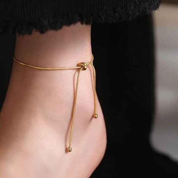 Bow Anklet - Etsy
