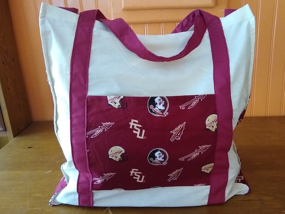 FSU Shopping/tote Bag With 3 Pockets | Etsy