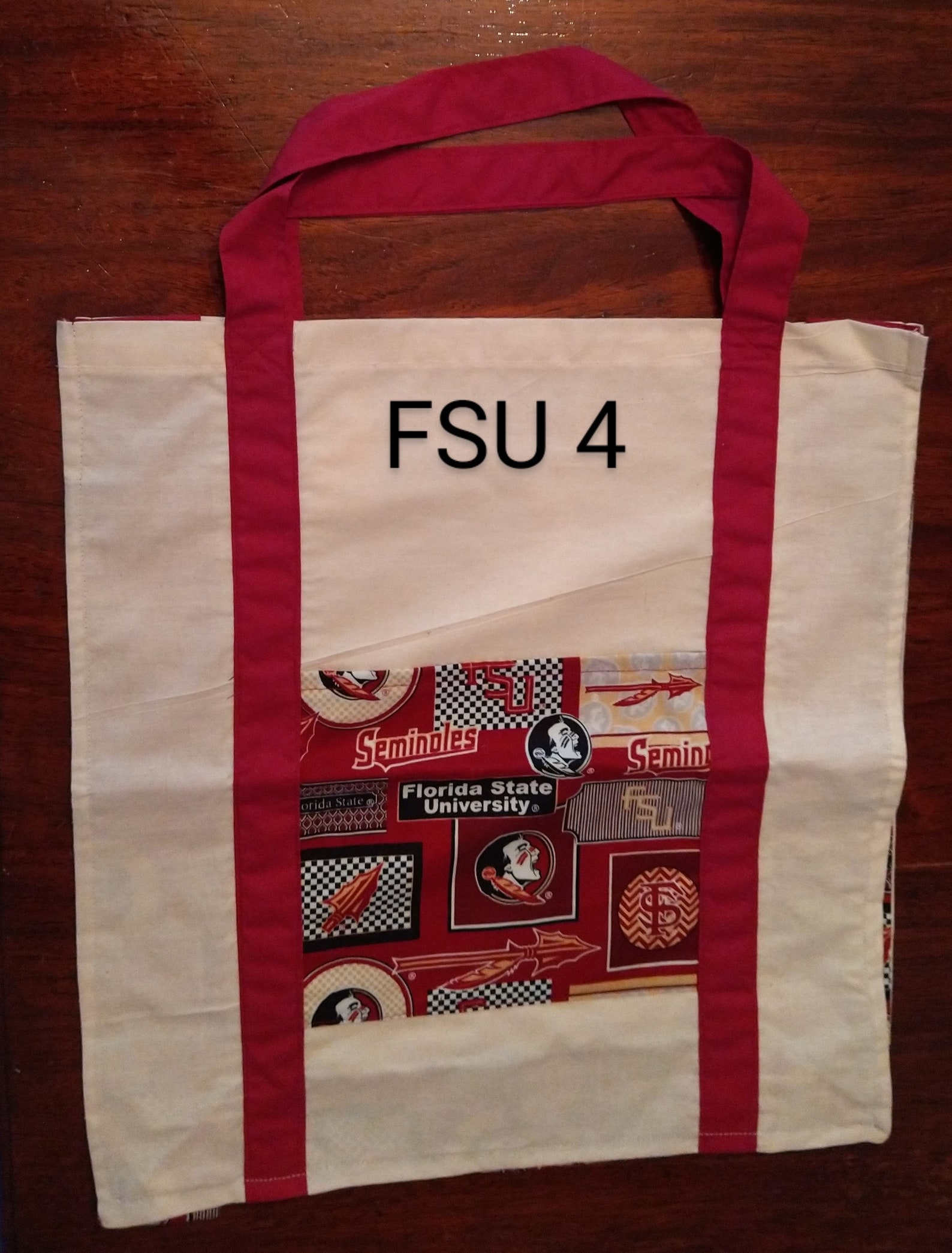 FSU Shopping/tote Bag With 3 Pockets - Etsy