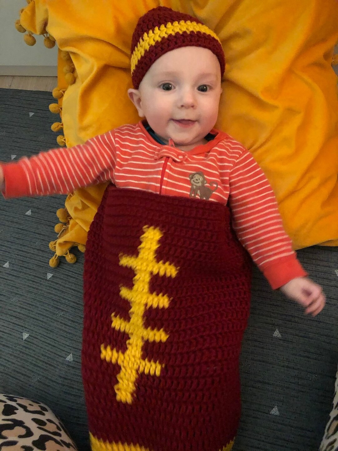 Football Baby Papoose/cocoon - Etsy