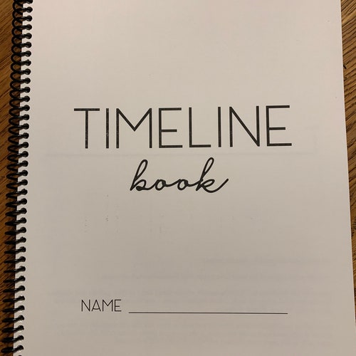 Timeline Book PDF Download Printable - Etsy