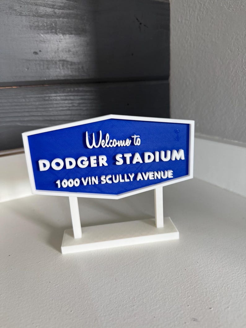 Welcome to Dodger Stadium Sign - Etsy