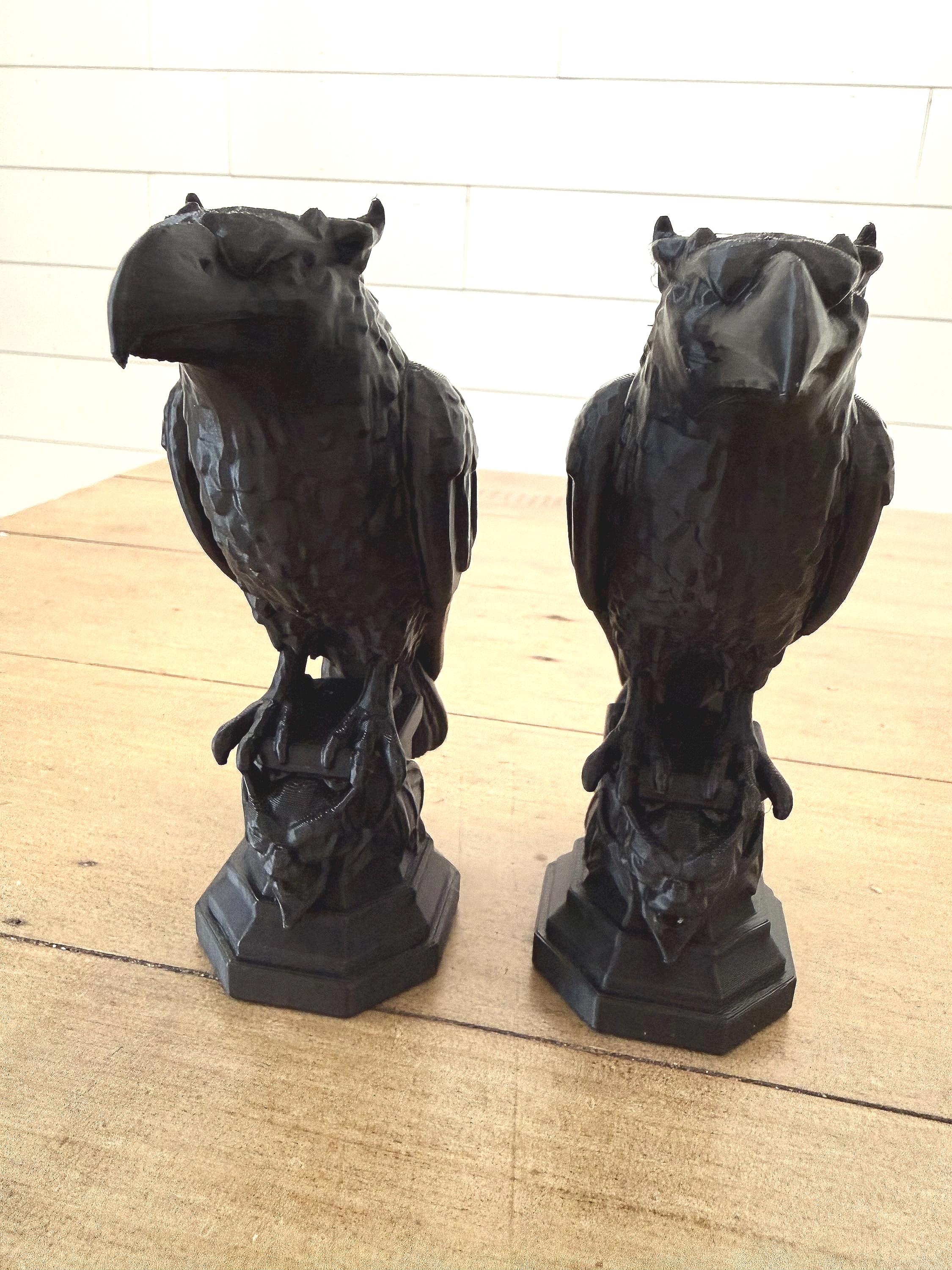 Black Raven Gargoyle Gothic Decor | Raven Statue | Dark Home Decor ...