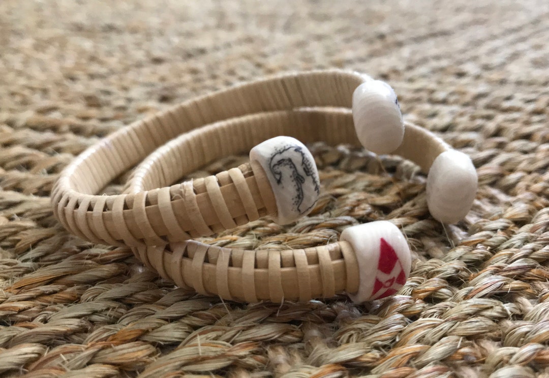 Custom Nantucket Inspired Bracelet 1/4 Natural Stave and Natural Cane ...