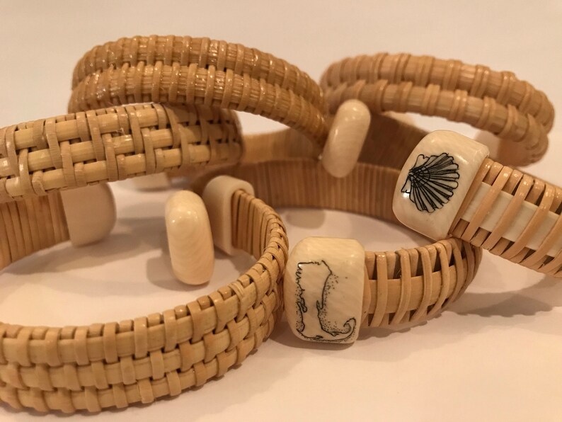 Custom Nantucket Inspired Bracelet 1/4 Natural Stave | Etsy